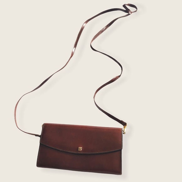 Bosca | Bags | Bosca Crossbody Leather Mini Bag Long Crossbody Strap ...